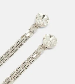 Alessandra Rich Fringed Clip-on Drop Earrings