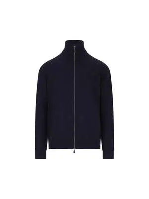 Alpha Studio Basic Cashmere Blouson - Blue