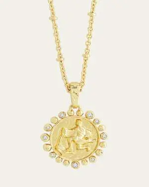 ANABEL ARAM JEWELRY Zodiac Pendant Necklace - Aquarius