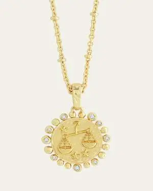 ANABEL ARAM JEWELRY Zodiac Pendant Necklace - Libra