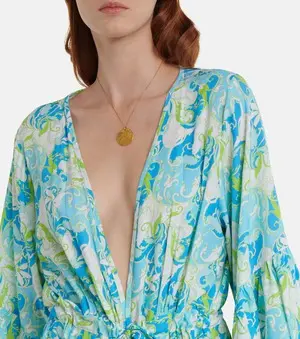 Melissa Odabash Printed Kaftan Dress
