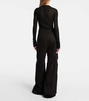 Rick Owens Belas Cotton And Wool Cargo Pants - Black