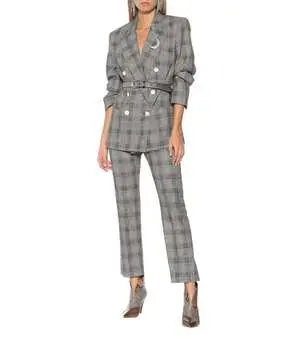 Isabel Marant Étoile Derys Checked Cotton And Wool Pants