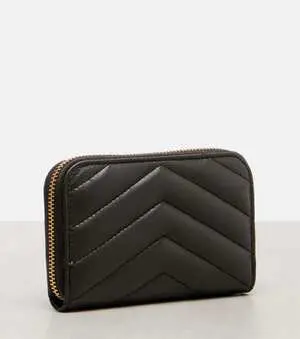 Saint Laurent Cassandre Quilted Leather Card Case