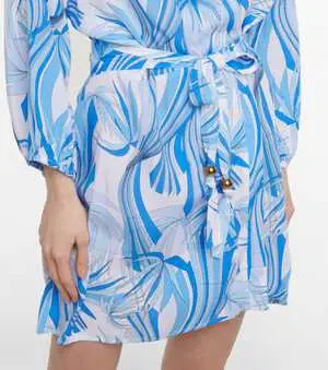 Melissa Odabash Bethany Printed Mini Dress