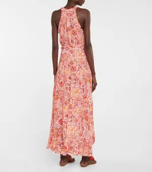 Poupette St Barth Tamara Printed Maxi Dress