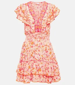 Poupette St Barth Camila Floral Minidress - Multicoloured