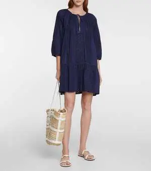 Melissa Odabash Ashley Embroidered Mini Dress