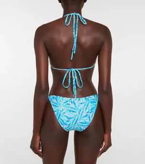 Melissa Odabash Cancun Printed Triangle Bikini Top - Multicoloured