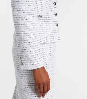 Alessandra Rich Striped Tweed Jacket