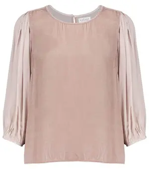Velvet By Graham & Spencer Elise Silk-blend Blouse - Pink