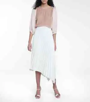 Velvet By Graham & Spencer Elise Silk-blend Blouse - Pink