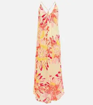 Poupette St Barth Felicia Floral Midi Dress - Multicoloured