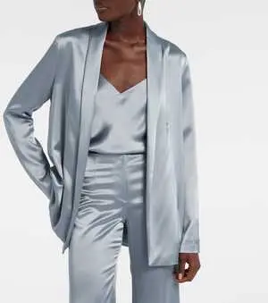 Galvan Julianne Satin Blazer