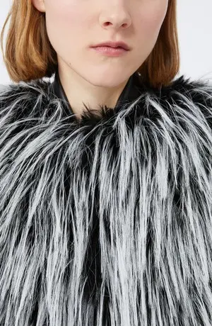 Sportmax Adesso Faux Fur Jacket - Black
