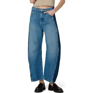 Joe's Jeans The Bowie Two Tone High Waist Barrel Jeans