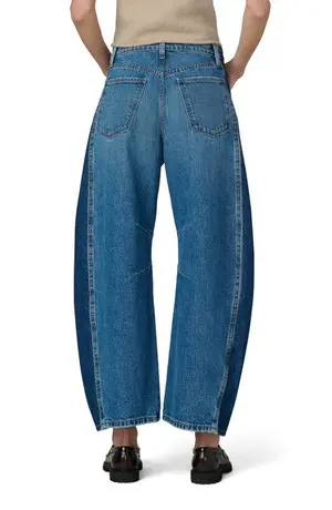 Joe's Jeans The Bowie Two Tone High Waist Barrel Jeans