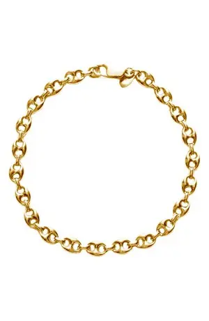 Argento Vivo Mariner Puff Chain Link Bracelet - Gold