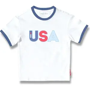 BITS & BOWS Usa Patriotic T-shirt - Red/white/blue