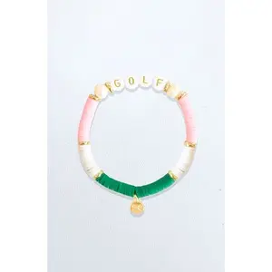 BITS & BOWS Golf Beaded Bracelet