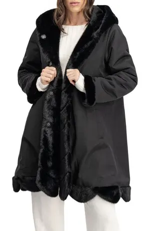 LYLA GRANT Fur-free Mink Reversible Parka