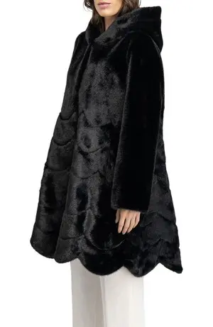 LYLA GRANT Fur-free Mink Reversible Parka