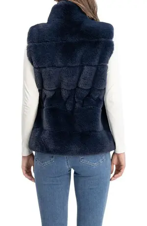 LYLA GRANT Fur-free Rex Rabbit Vest