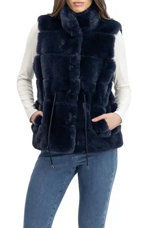 LYLA GRANT Fur-free Rex Rabbit Vest