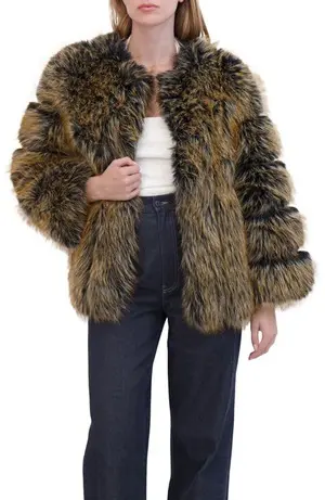 LYLA GRANT Fur-Free Fox Short Jacket
