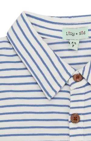 LILLY + SID Organic Cotton Stripe Print T-shirt