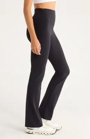 Zella Studio Luxe Bootcut Leggings - Black