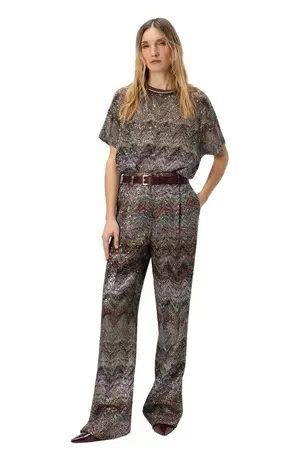 Missoni Wide-leg Pants With Zigzag Pattern