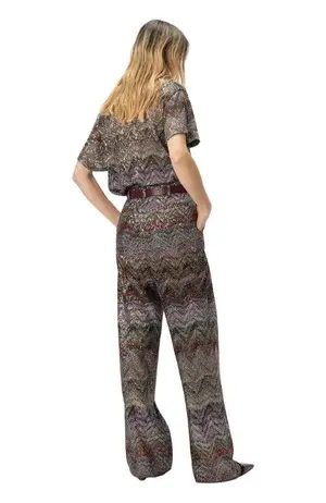 Missoni Wide-leg Pants With Zigzag Pattern - Multicoloured