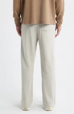 Bp. Silk Terry Wide-leg Pants - Grey Owl