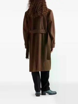 Prada Belted Wool Double-breasted Coat