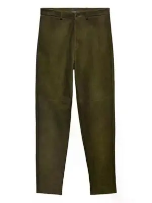 Prada Waxed Suede Trousers