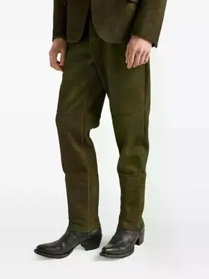 Prada Waxed Suede Trousers
