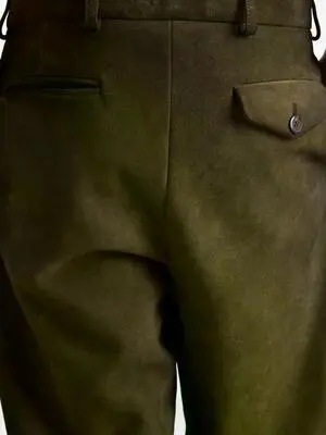 Prada Waxed Suede Trousers