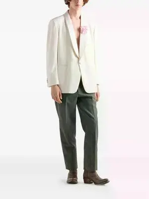 Prada Shawl-collar Wool Blazer