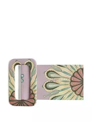 La DoubleJ Floral-print Buckle Belt - Pink