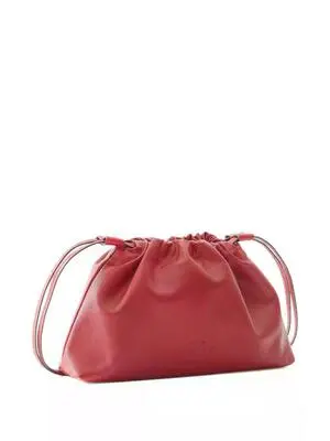 Pinko Drawstring Leather Shoulder Bag