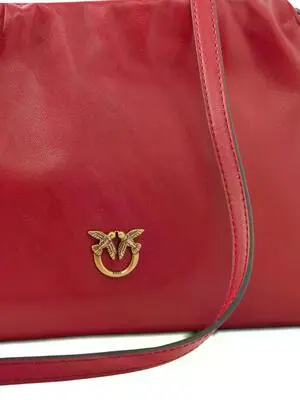 Pinko Drawstring Leather Shoulder Bag