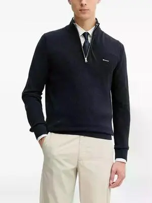 Gant Half-zip Textured Sweater