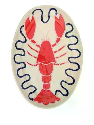 AMUSE LA BOUCHE Lobster Ceramic Platter - Neutrals