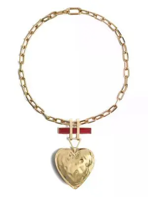 La DoubleJ Beating Chain Necklace - Gold