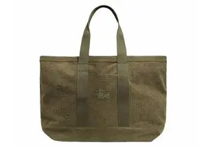 StÜssy Needle Punch Xl Tote Bag - Olive