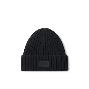 Bogner Conrad Ribbed Knit Beanie - Black
