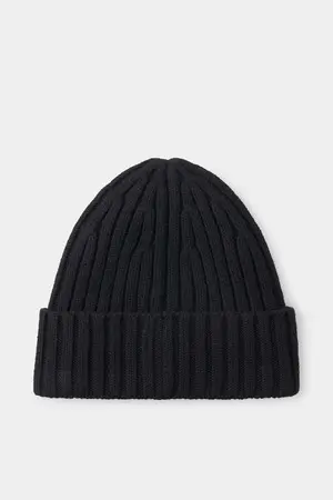 Bogner Conrad Ribbed Knit Beanie - Black