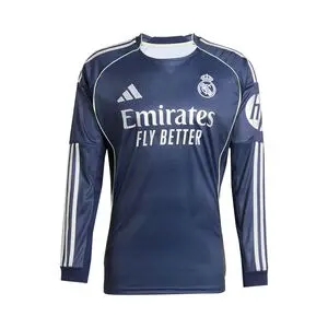 Adidas Real Madrid 25/26 Long Sleeve Away Jersey