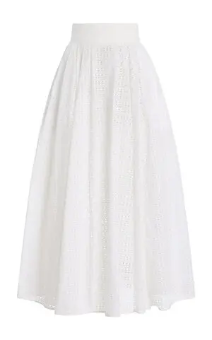 Françoise Exclusive Amanda Cotton-blend A-line Skirt